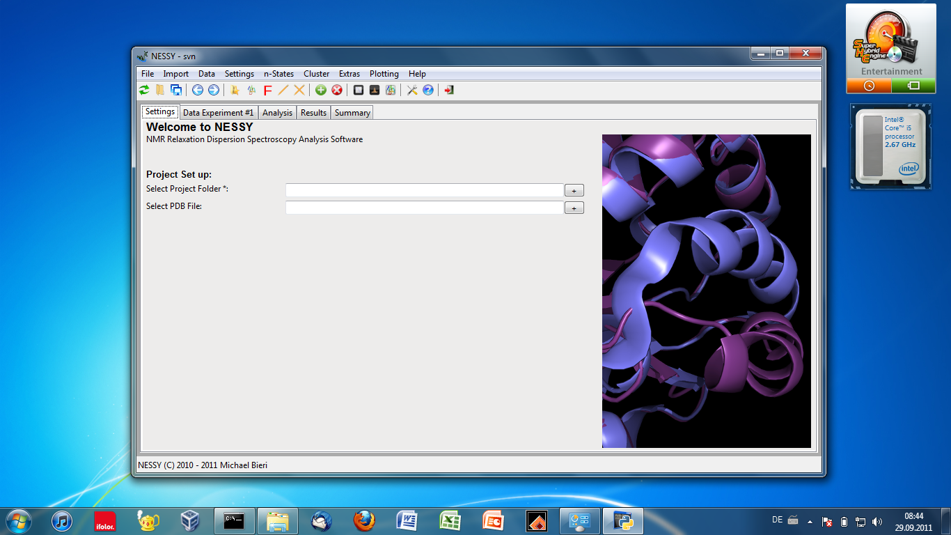 NESSY NMR Relaxation Dispersion Spectroscopy Analysis Software